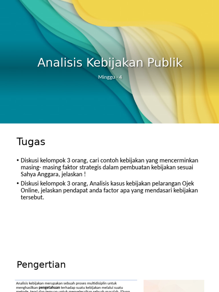 4 Analisis Kebijakan Publik | PDF