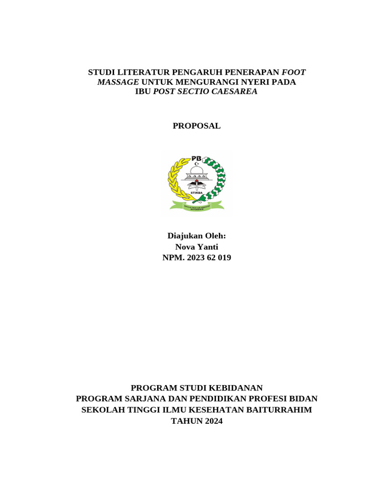 Nova Yanti Ujian Proposal | PDF
