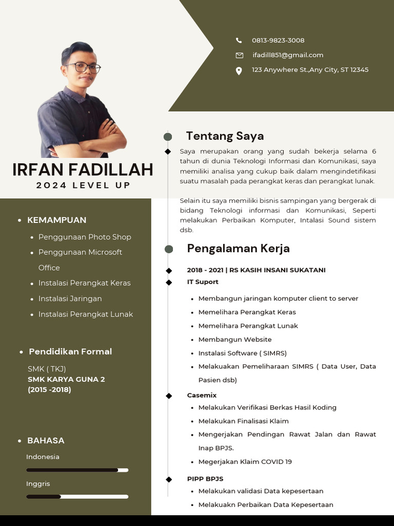 Resume Irfan Fadillah | PDF