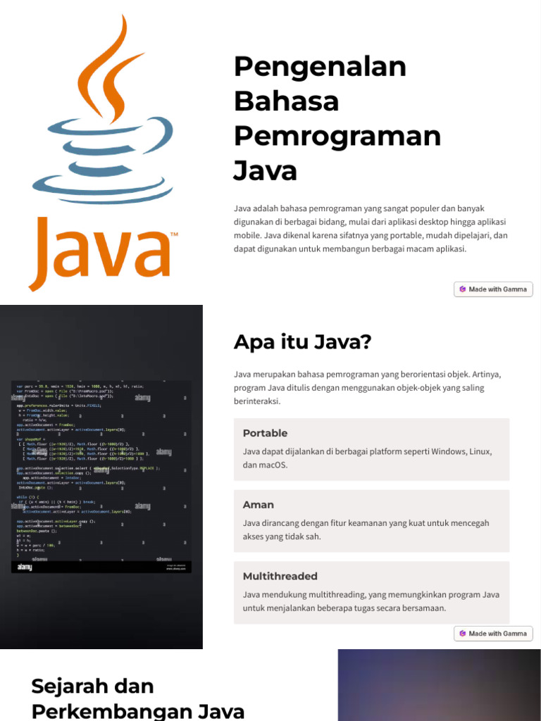 Pengenalan Bahasa Pemrograman Java Dikompresi | PDF