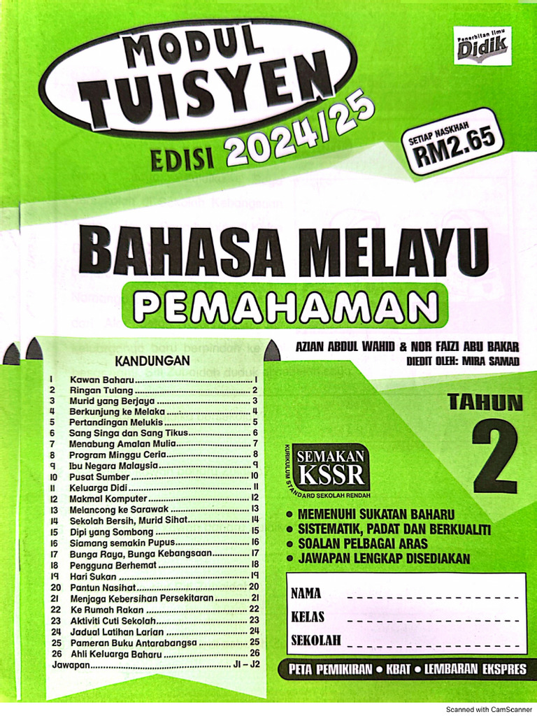 Pemahaman Tahun 2 20242025 | PDF