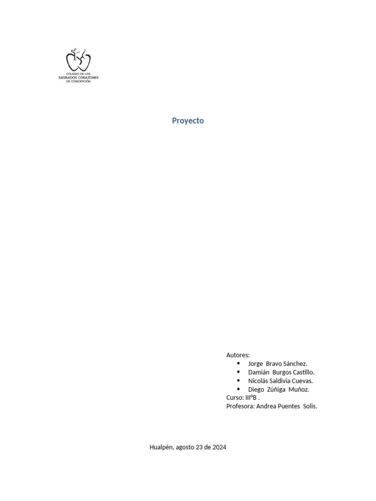 Boceto de Proyecto Cs para La Ciudadania. | PDF