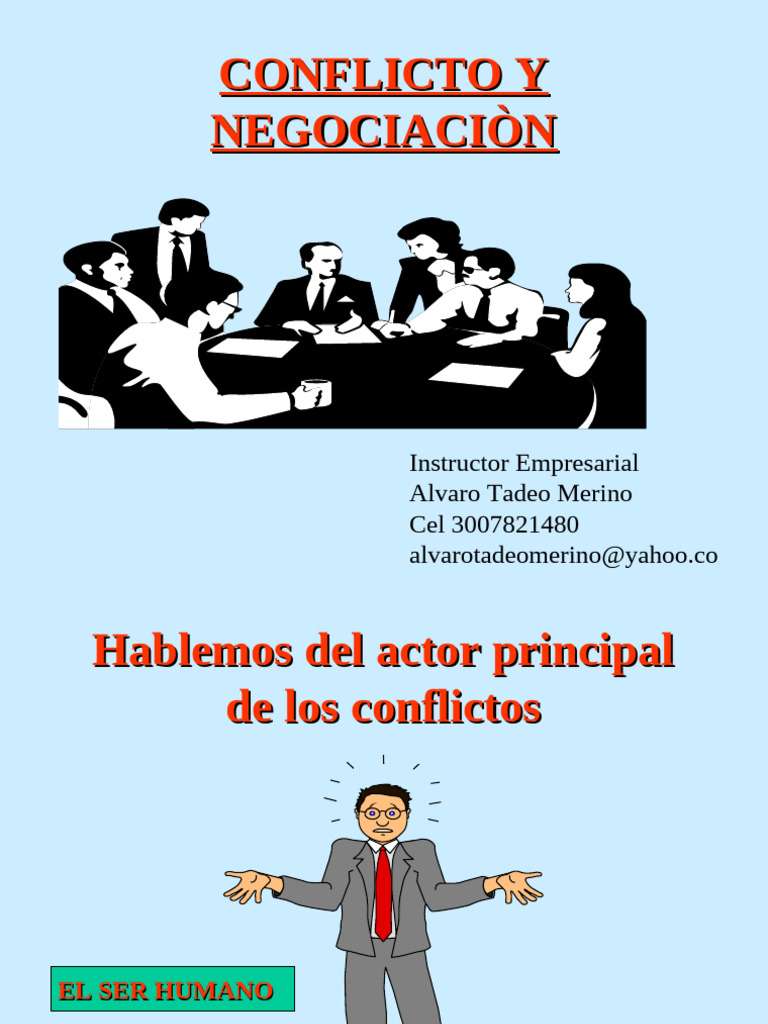 Resolucion de Conflictos | PDF | Conflicto (proceso) | Negociación
