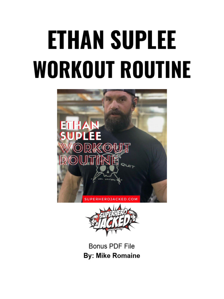 Ethan Suplee Workout Routine PDF | PDF