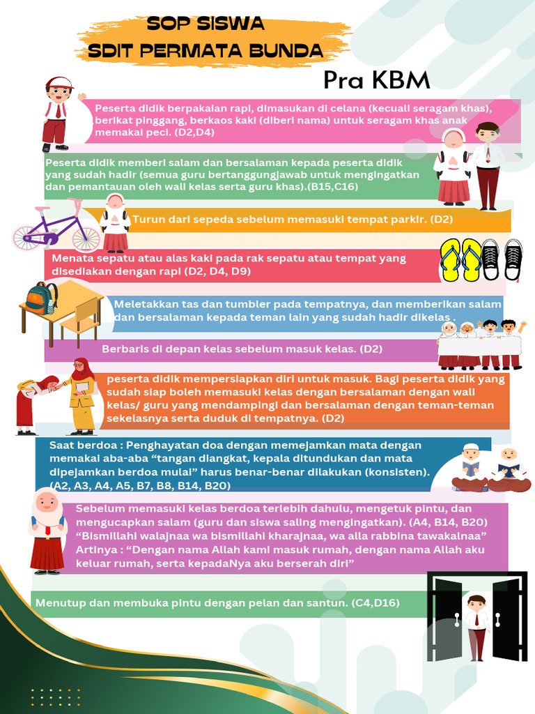 SOP Pra KBM Dan KBM | PDF