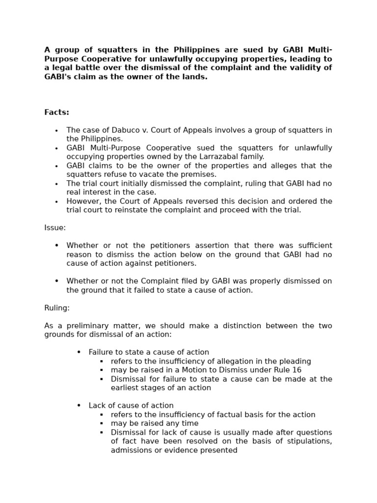 Dabuco Vs C.A. | PDF