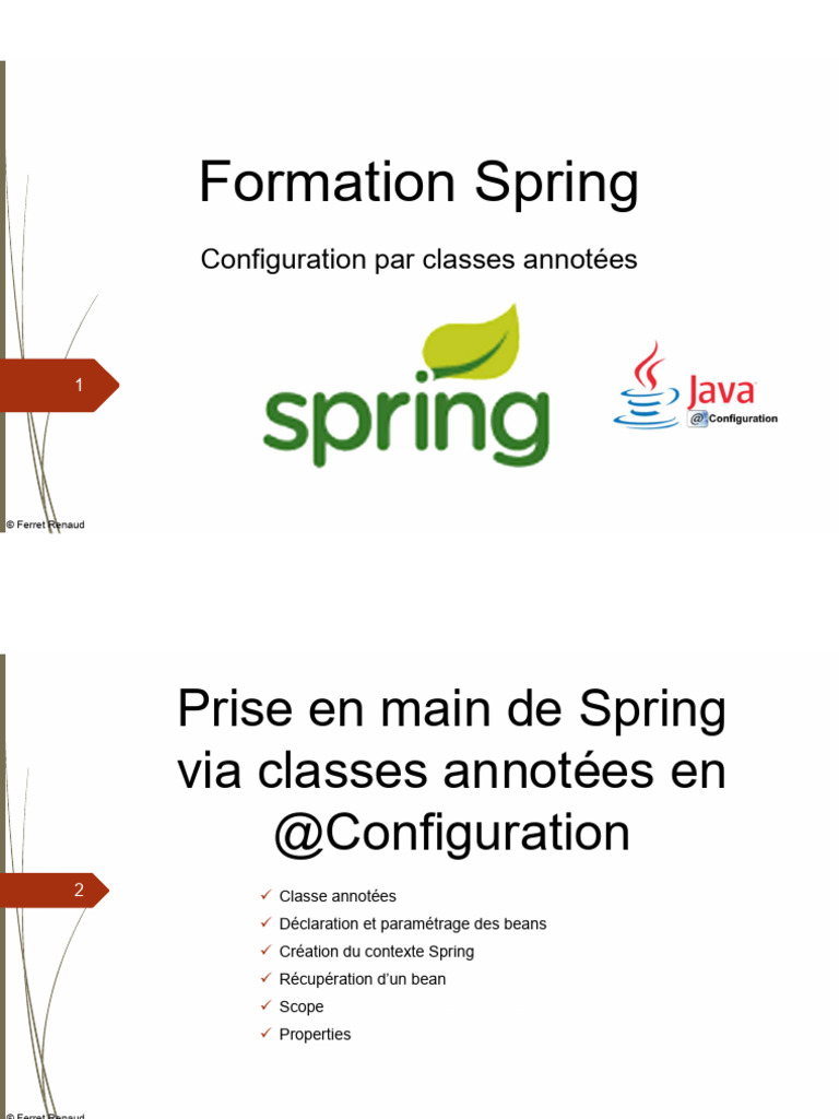 02b-Formation Spring-configuration-Annotations | PDF