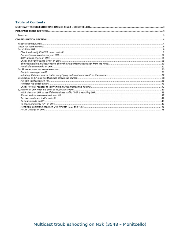 Multicast Troubleshooting On N3k | PDF