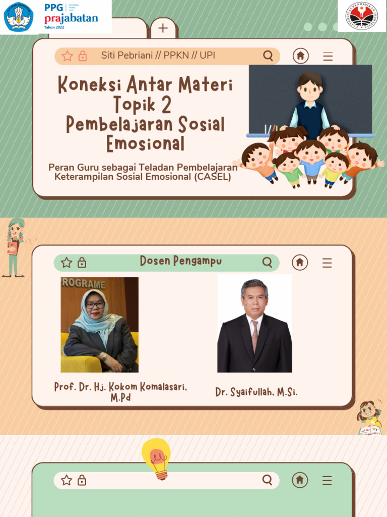 Koneksi Antar Materi T2 PSE Siti Pebriani | PDF