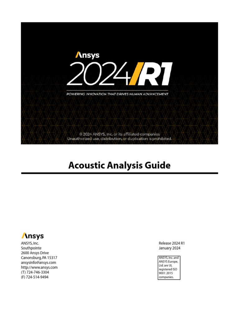 ANSYS Mechanical APDL Acoustic Analysis Guide | PDF