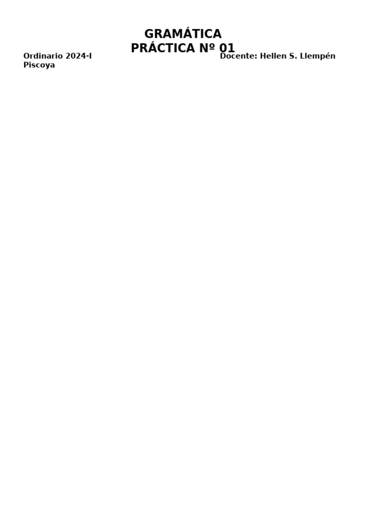 Práct #01 - 2024 I - Envío | PDF