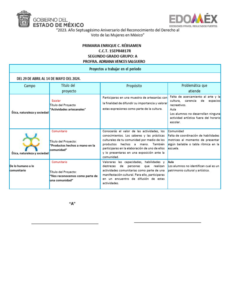 Plan 5 Abril Mayo Con Rubricas | PDF