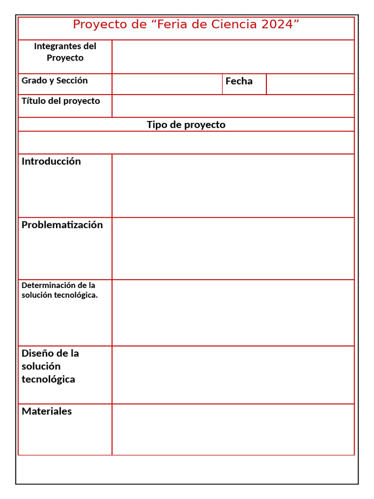 Ficha de Proyecto de Ciencia de Diseña | PDF