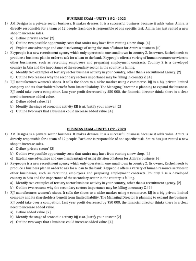 units 1,2 4th 2023 | PDF