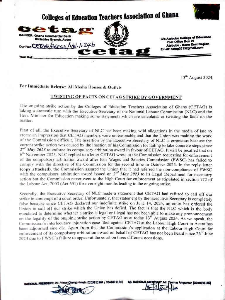 Press Release by Cetag August 13, 2024 | PDF