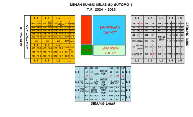 Denah Gedung sd1 | PDF