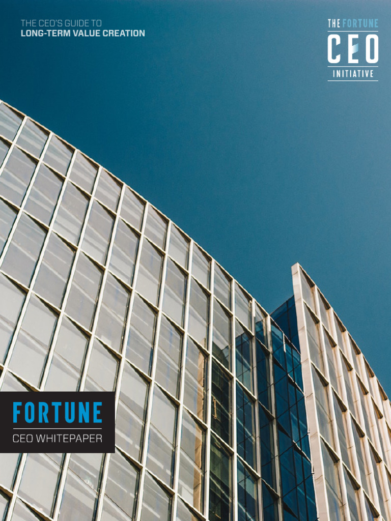 The CEO's Guide To Long-Term Value Creation | PDF | Black Rock | Stocks
