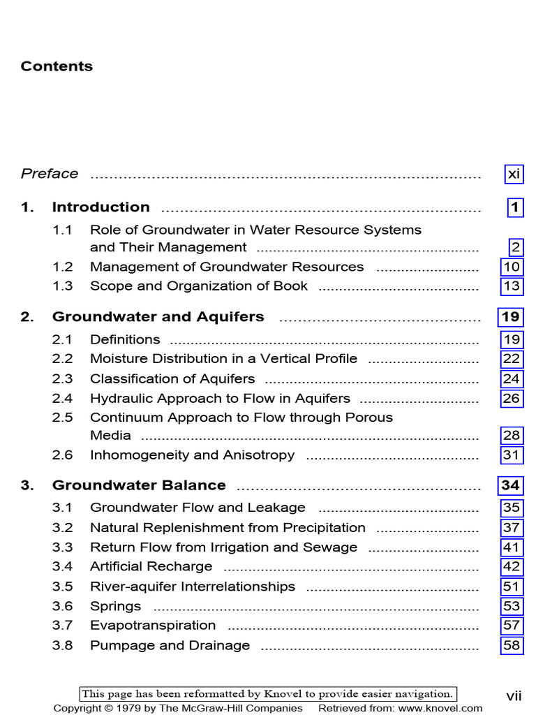 Table of Contents | PDF | Aquifer | Groundwater