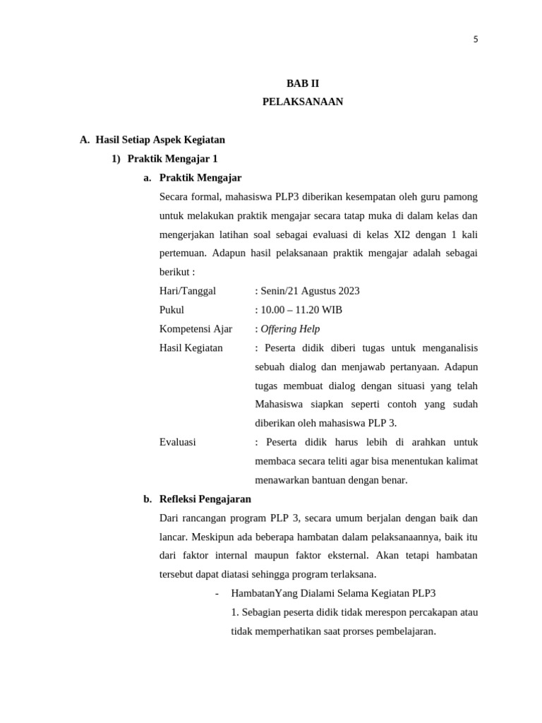 Bab 2 Laporan Pani-1 | PDF