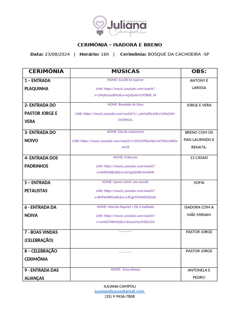 Musicas Isa Breno-1 | PDF