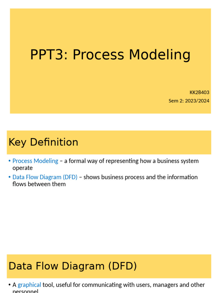 Ppt3 Process Modeling | PDF