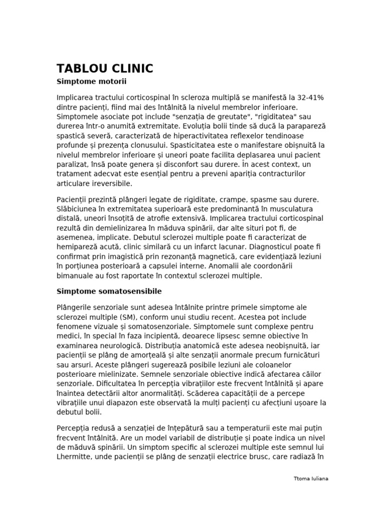 Tablou Clinic | PDF