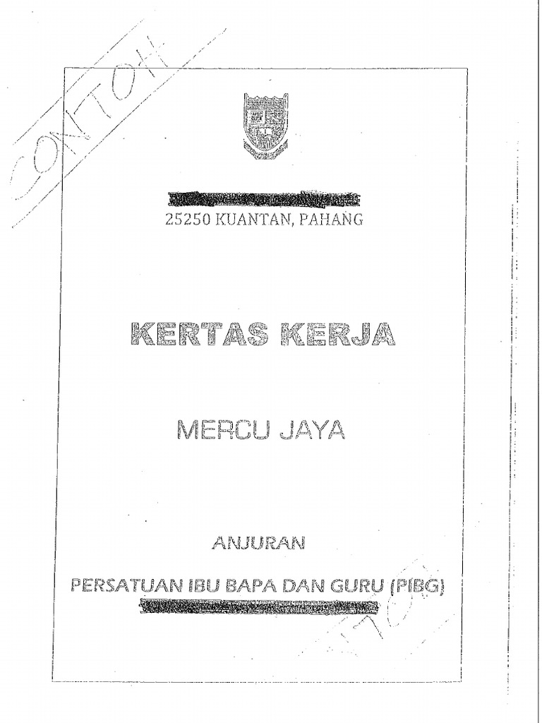 Contoh Kertas Kerja Program | PDF