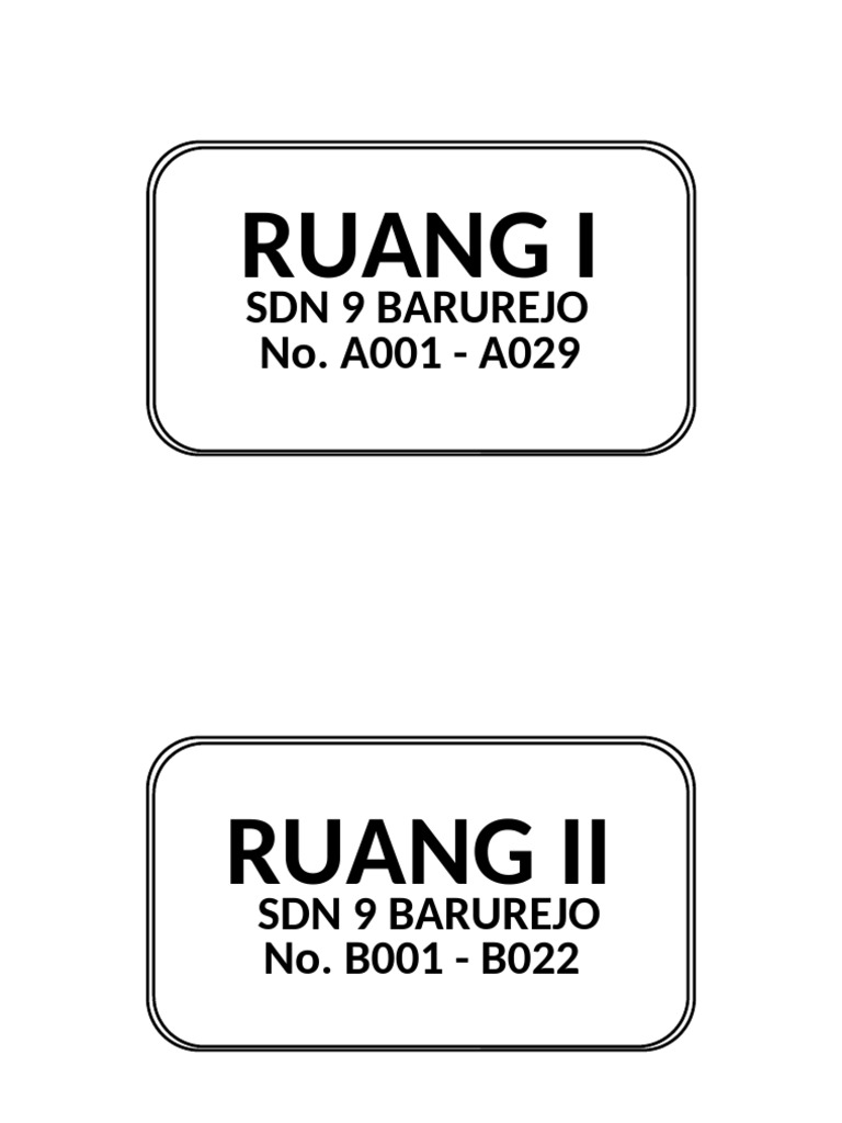 Kode Ruang Ujian | PDF