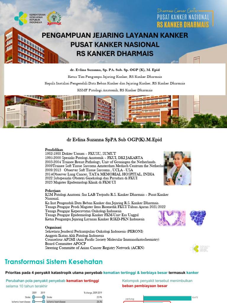 RS Kanker Dharmais - Sosialisasi Dinkes DKI Jakarta | PDF