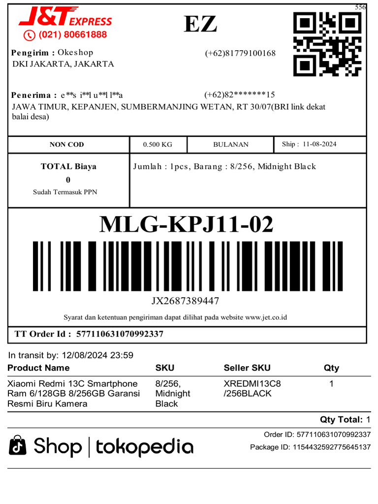 Label - Erlis Irvaul Ulul lidya.J&T | PDF