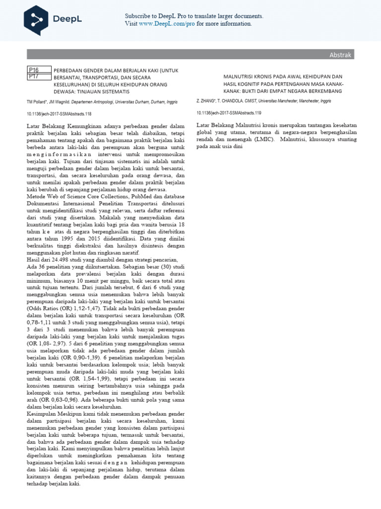P17 Chronic Malnutrition in Early Life and Cognitive Outcome in Mid Childhood Evidence From Four ...