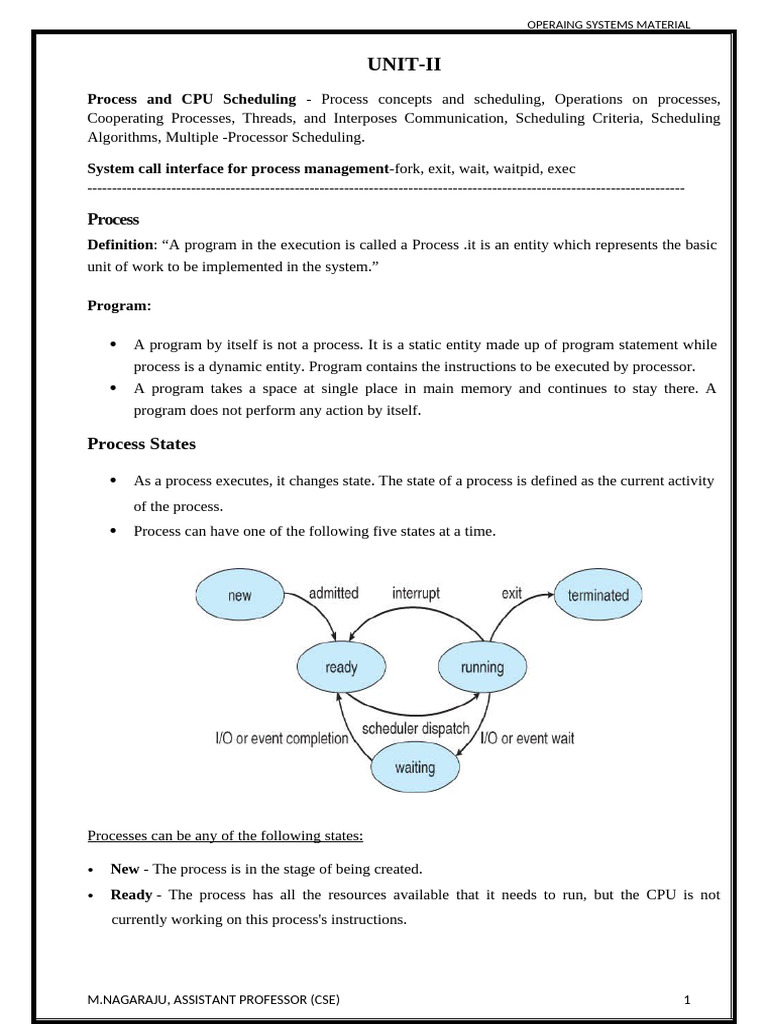 R18 Os Unit-Ii | PDF