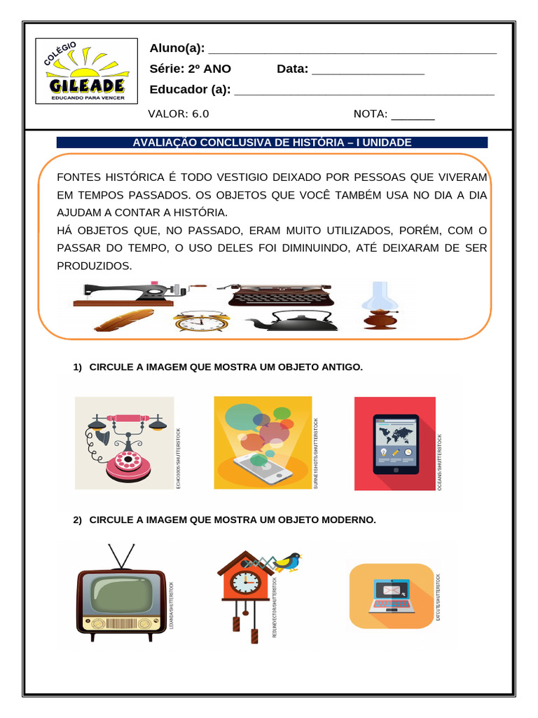 Av2 - Historia 2º Ano | PDF