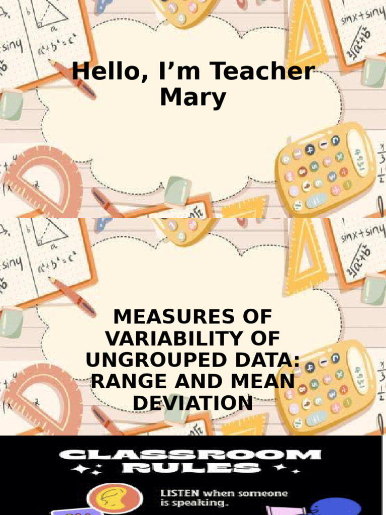 Measures of Variability of Ungrouped Data | PDF