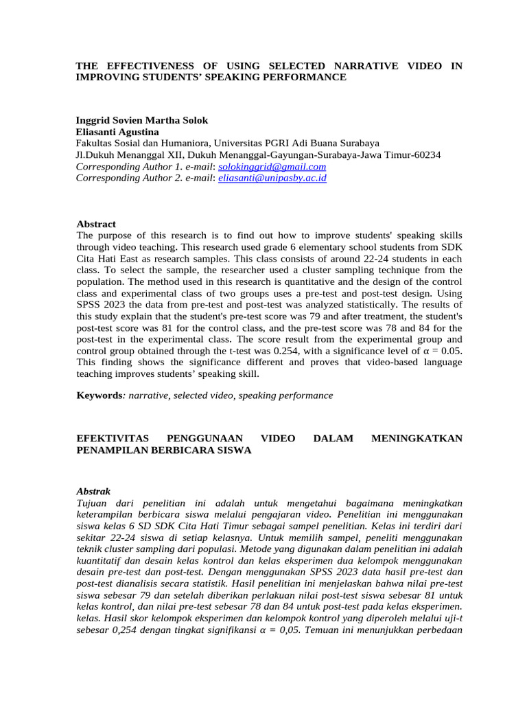 Inggrid Solok - Article | PDF