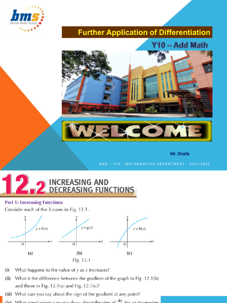 12 2 Increasing And Decreasing Functions Pdf
