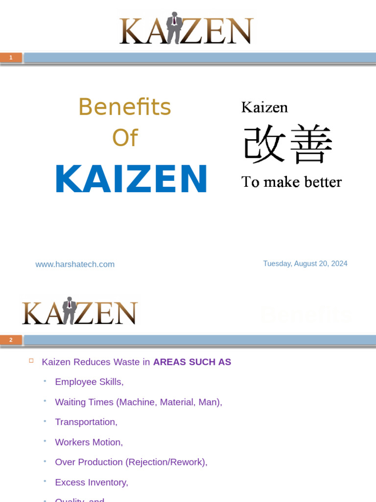 01 Benefits of Kaizen | PDF