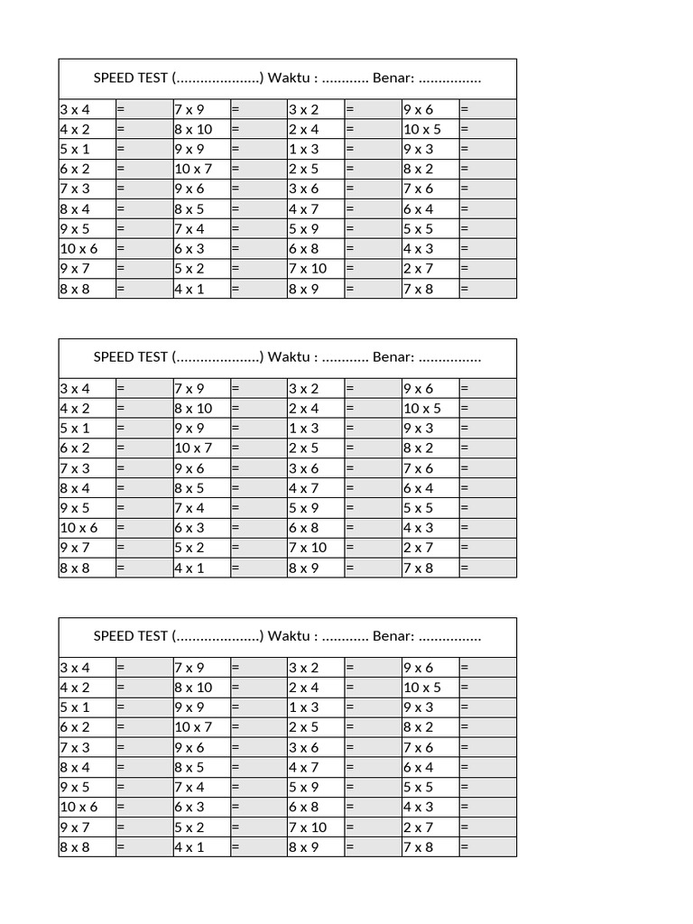 Quiz Speed | PDF