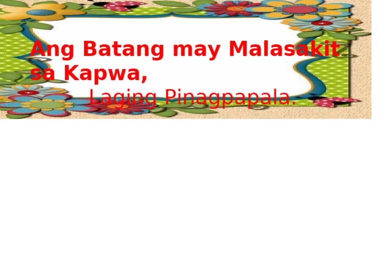 Ang Batang may Malasakit sa Kapwa | PDF Ang Batang may Malasakit sa Kapwa | PDF