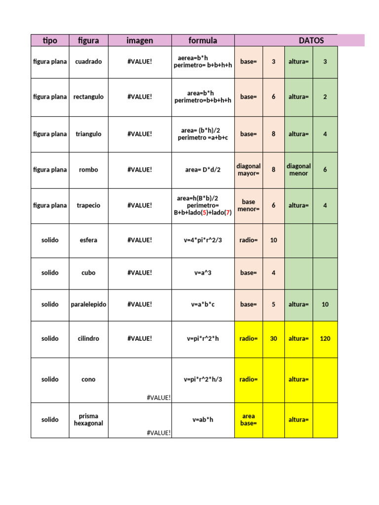 Tabla de Algoritmos1 | PDF | Politopos | Geometría