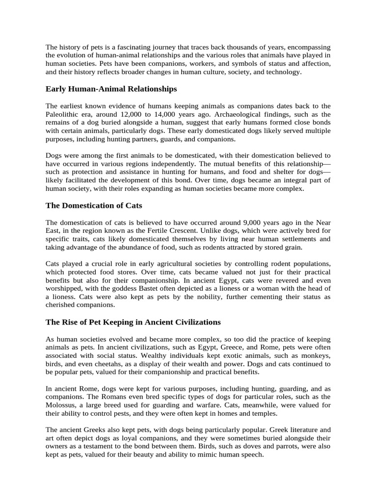History of Pet | PDF