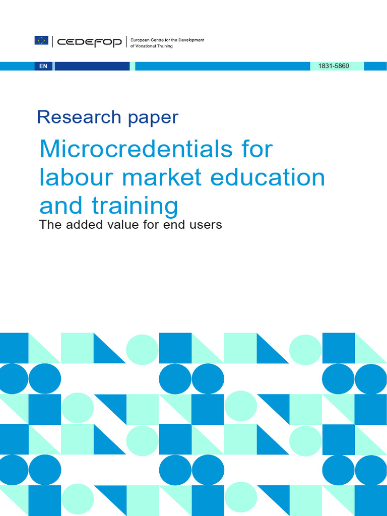 Dic 23 Cedefop Union Europea Microcredenciales | PDF | Negocios | Informática