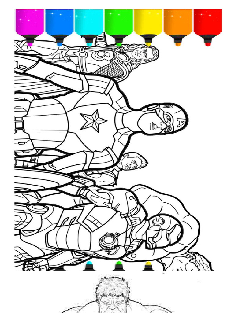 avengers coloring | PDF