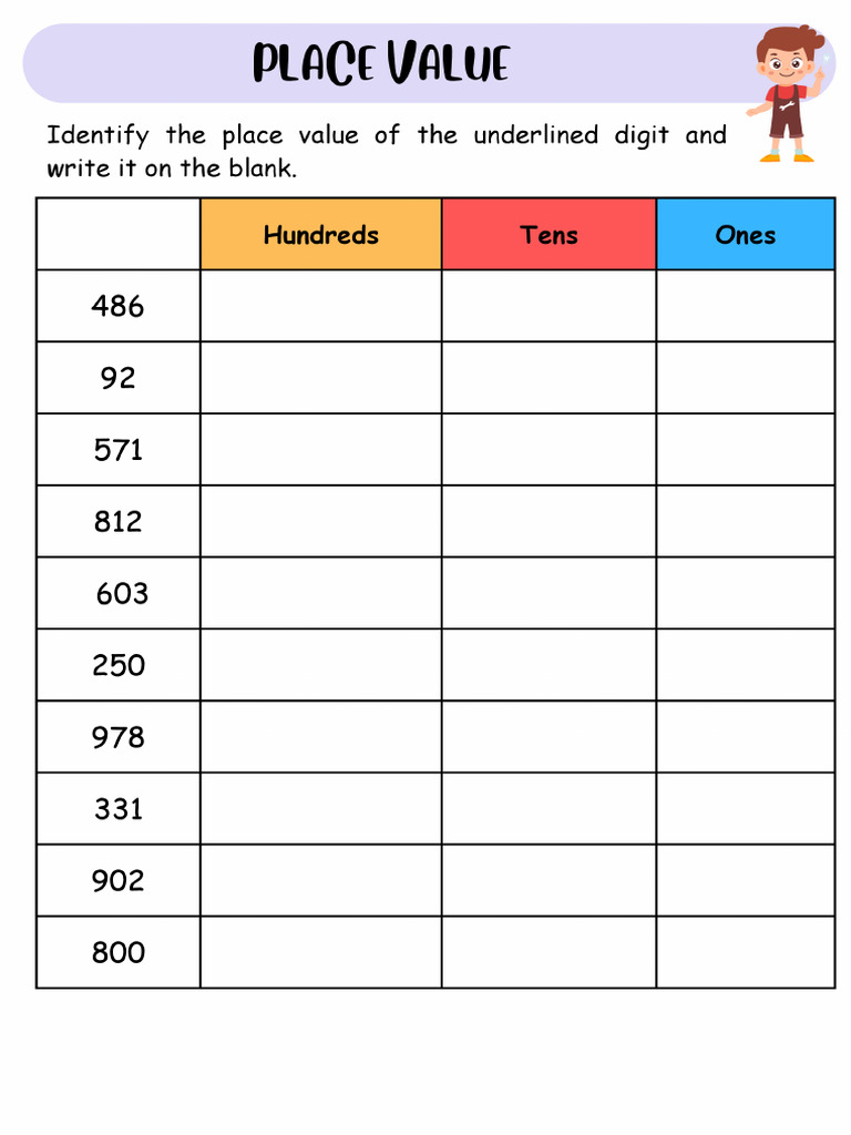 Place, Value, Expanded Form Worksheets | PDF