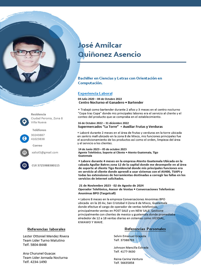 Cv Jose Amilcar Oct 2023 | PDF