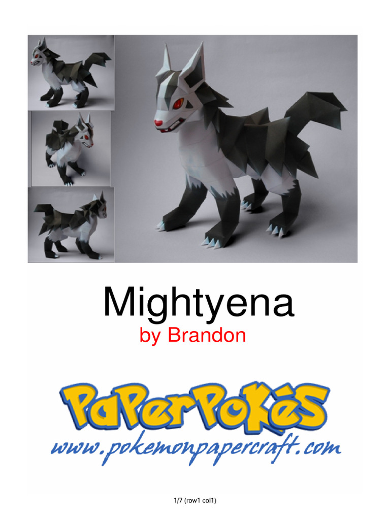 Mightyena A4 Lined | PDF