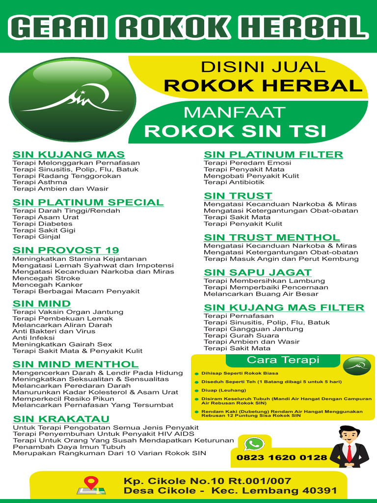 Desain Spanduk Rokok SIN 100 X 50 CM | PDF