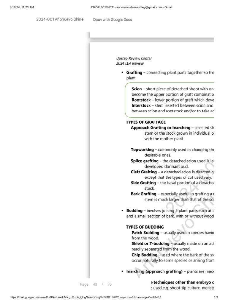 Uplb- Crop Science | PDF