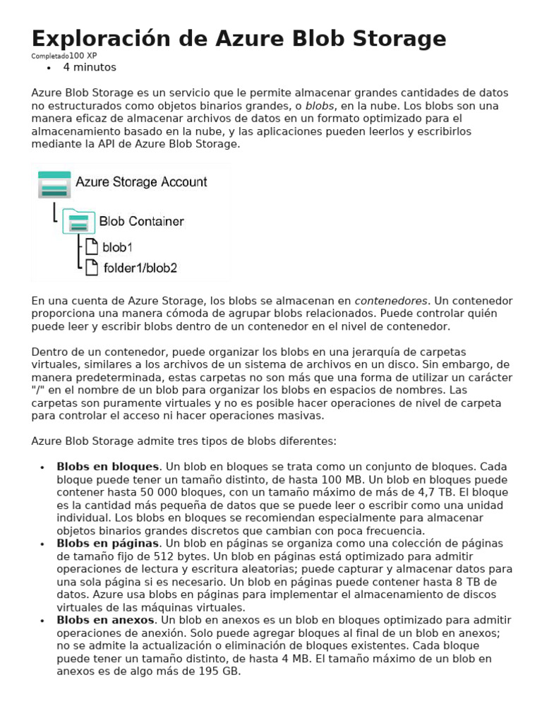 Aspectos Básicos de Los Datos en Azure - Datos No Relacionales en Azure | PDF