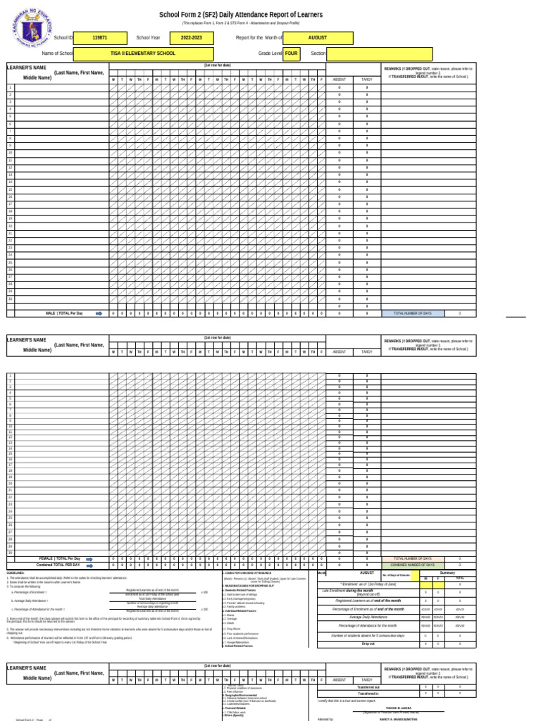 SF2 by TeacherTech | PDF
